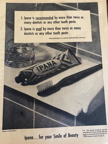 Ipana Toothpaste, Full Page Vintage Print Ad | eBay