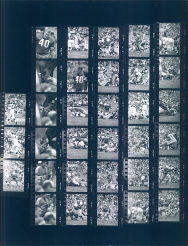 LD258-27 Contact Sheet 1960s San Francisco 49ers Steelers Ken Kortas ...