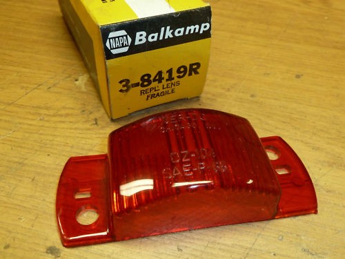 NEW! Balkamp RED MARKER LIGHT LENS #3-8419R | eBay