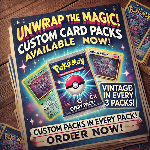 pokemon custom booster pack (packs of 35) | eBay