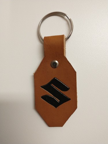 Suzuki Motorcycle Key Ring and Fob-Black (leather, handmade) | eBay