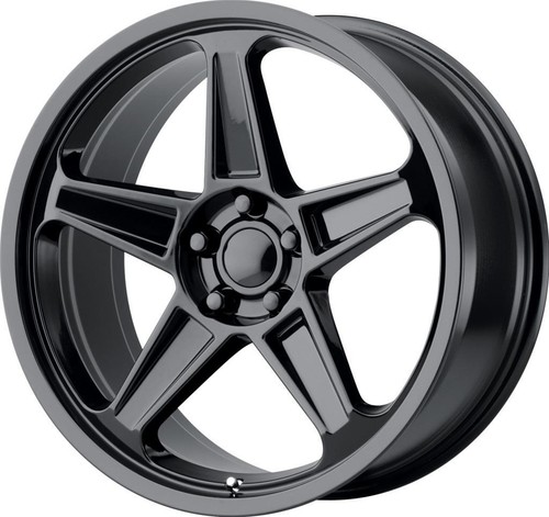 20x10.5 +25 Performance Replicas PR186 5x115 Gloss Black Wheels (Set of ...