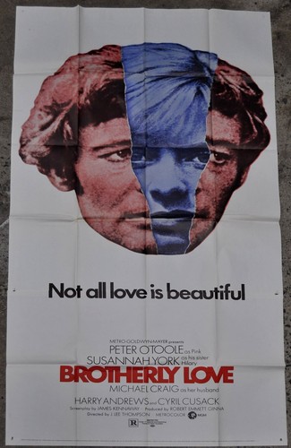 BROTHERLY Love 1970 ORIGINAL 41X81 MOVIE POSTER PETER O'TOOLE SUSANNAH ...