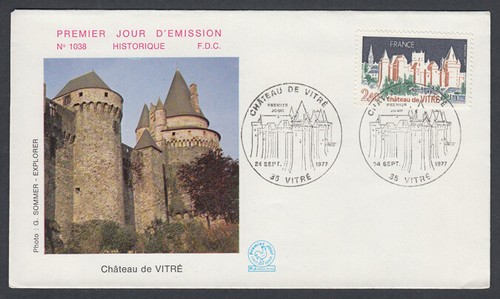 France Envelopes First Day FDC Yvert 1949 - Castle Of Vitre - 1977 | eBay