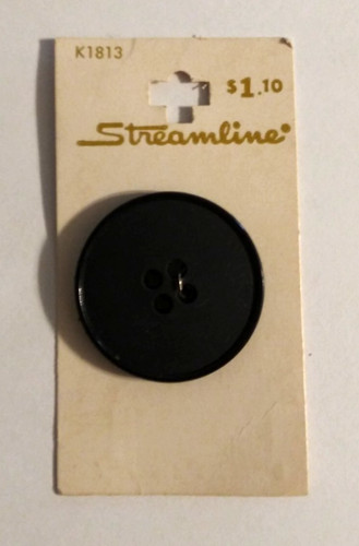Streamline Button #K1813 Black Size 35mm (1 3/8") | eBay