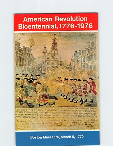 Postcard Boston Massacre American Revolution Bicentennial Boston MA USA ...