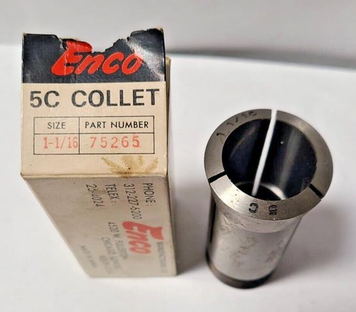 New ENCO 5C Lathe Mill Collet Size 1-1/16 CNC Chucker Free Shipp | eBay