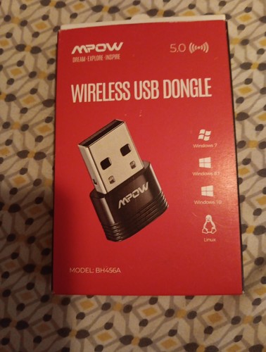 Mpow Bluetooth 5.0 USB Adapter for PC, Bluetooth Dongle Supports Window ...