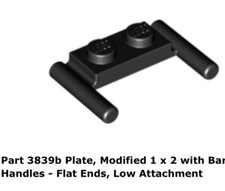 LEGO Sets with Part 3839 Plate Specialty 1 x 2 with Handles