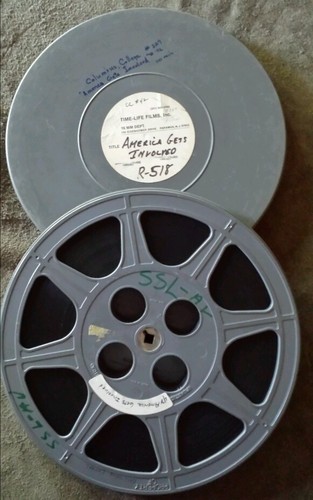 Vintage "America Gets Involved" 16MM Reel Film Time-Life Films **E-LO ...