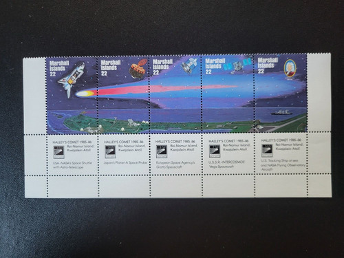 1985 MARSHALL ISLANDS Sc# 90a Halley's Comet - Strip of 5 - MNH | eBay