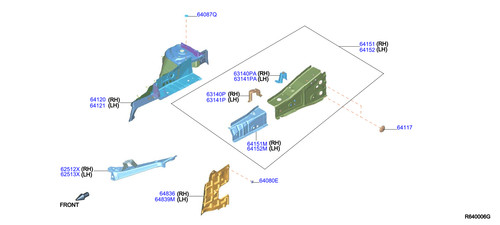 Nissan/INFINITI F2513-6RRMA Radiator Support Tie Bar | eBay