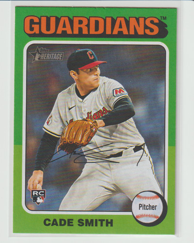 2024 Topps Heritage High Numbers Cade Smith Rookie Card # 611 | eBay