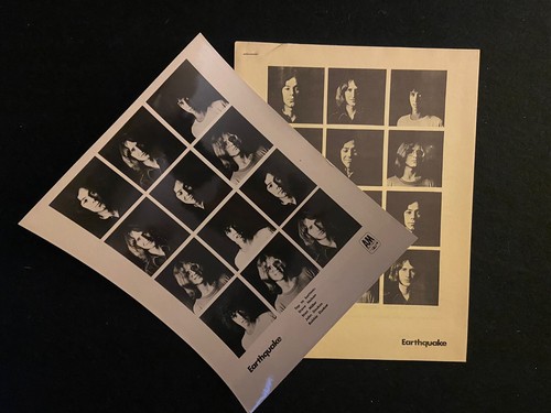 EARTHQUAKE 1971 LP PRESS KIT PHOTO BIO INFO SHEETS-Purple Earthquake ...