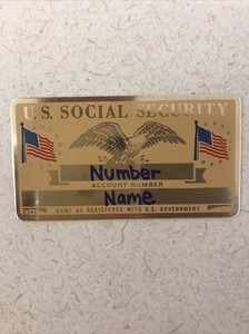 metal social security card products for sale | eBay