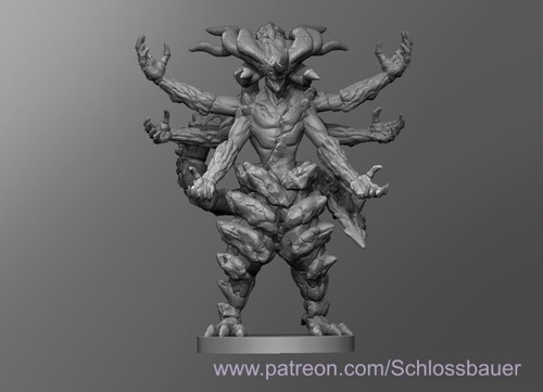 The Broken One Demon Monster Manual 28mm Scale DND D&D Tabletop ...