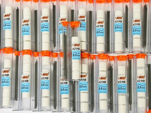 25 Mechanical Pencil Lead Refills 0.5mm #2 HB for BIC Velocity Max 300 ...