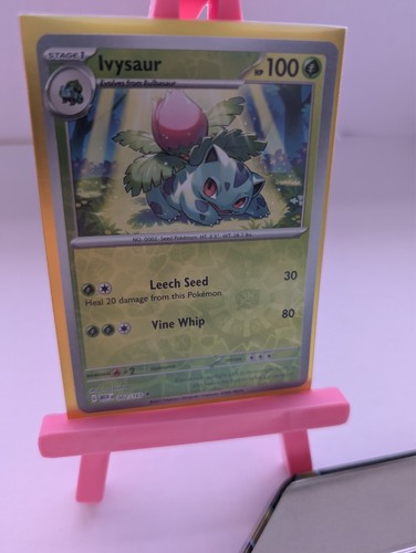 002/165 Ivysaur Reverse Holo Rare Scarlet and Violet 151 2023 Pokemon ...