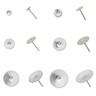 500pcs 304 Stainless Steel Flat Earring Posts Round Pad Pegs Stud ...