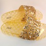 H2K CANDY Multi Color Glitter Beads Fashion Slides Flip Flops Sandals ...