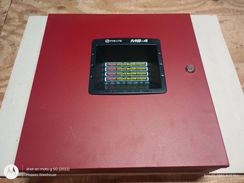 Fire-Lite MS-4 Fire Alarm Control Panel For Parts Or Repair | eBay