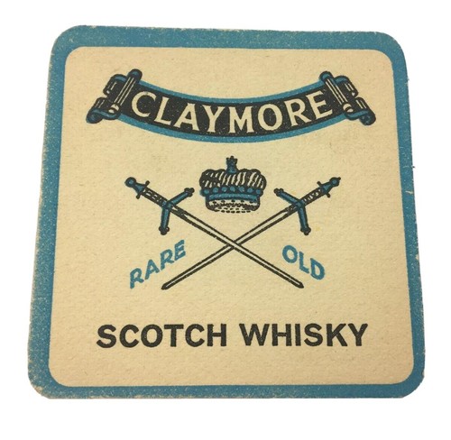 Claymore Rare Old Scotch Whisky Coaster Double Sided c1970s | eBay