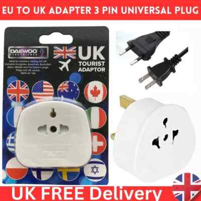 Euro To Uk Plug Adapter for sale | eBay UK