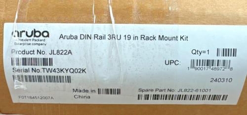 HPE JL822A Aruba DIN Rail 3RU 19 in Rack Mount Kit for sale online | eBay