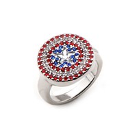 Marvel Captain America Civil War Comic Stainless Steel Spinner Ring | eBay