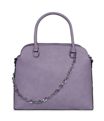 New K Carroll Grace Satchel Purse Lavender Purple Vegan Leather Handbag ...