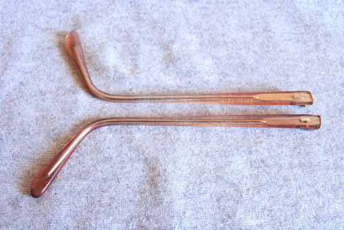 osca vintage eyeglass temples pair maverick brown fade 140 | eBay