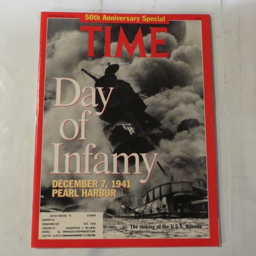 Time Magazine December 2, 1991 50th Anniversary Of Pearl Harbor USS ...