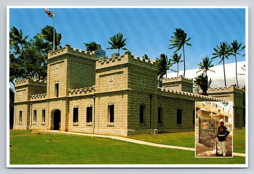 Iolani Barracks Honolulu Hawaii Postcard - Royal Household Guard 1870 ...