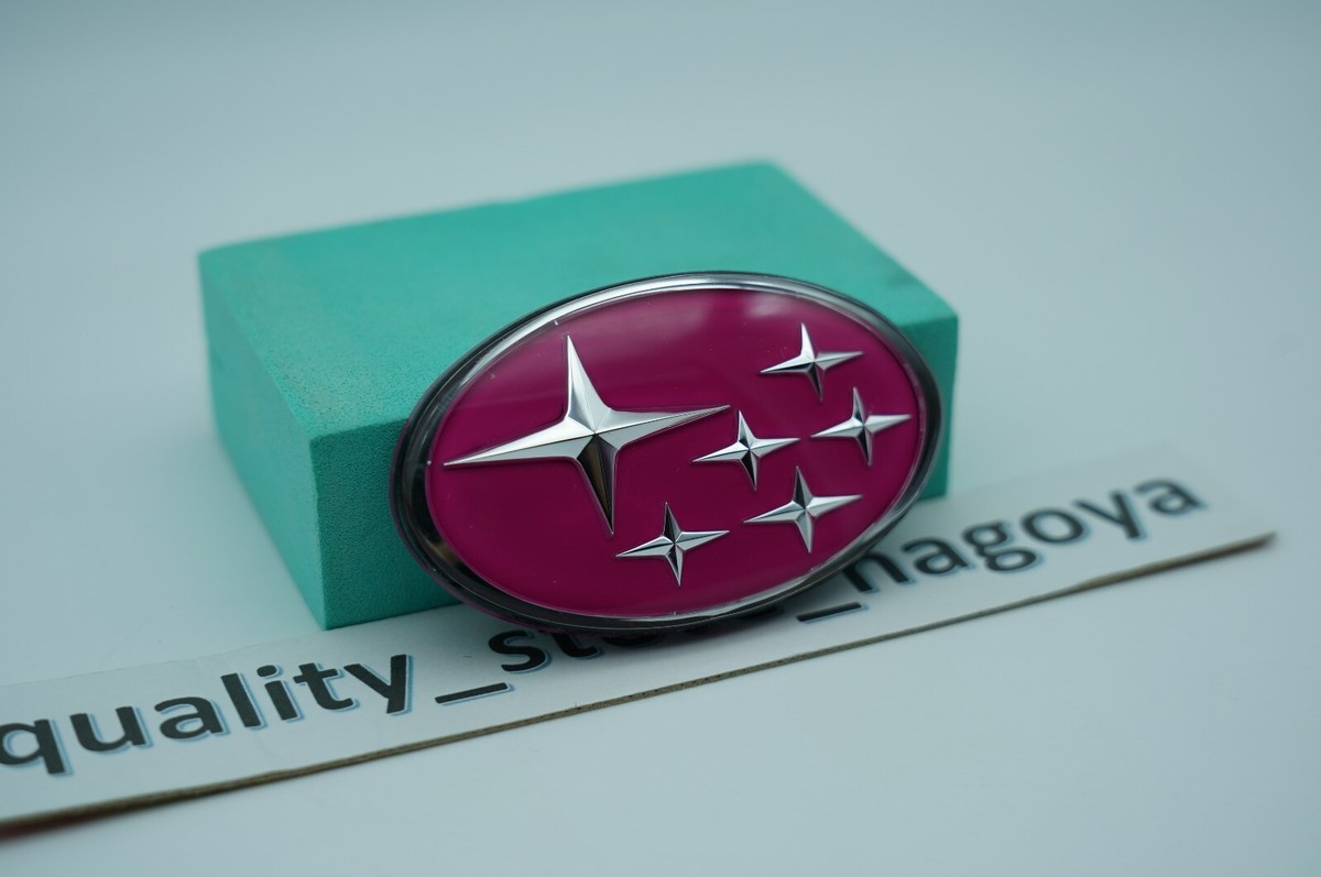 Fondo De Pantalla Con El Logotipo De Subaru En Color Rosa Imágenes De