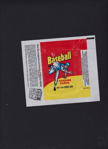 1975 Topps Mini Baseball Wrapper with Kids Magazine Ad | eBay