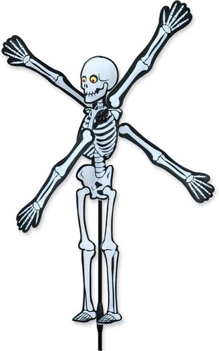 22" SKELETON Wind Spinner -- Yard Stake -- Garden Decor-Halloween Decor ...