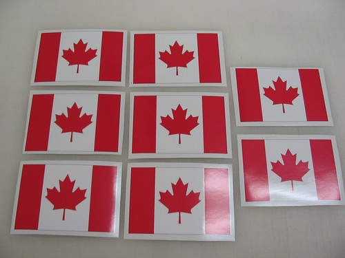8 CANADA FLAG Sticker Decal LOT 4 car Window Truck suv Wholesale ...