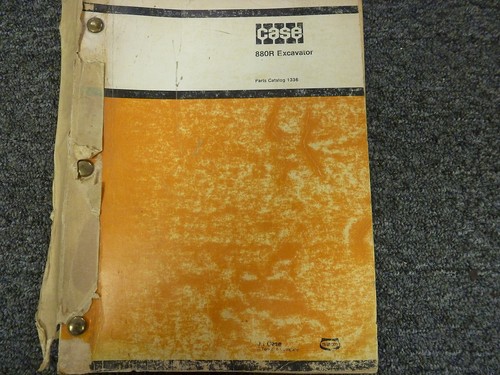 Case 880R Wheel Mounted Hydraulic Excavator Parts Catalog Manual PC ...