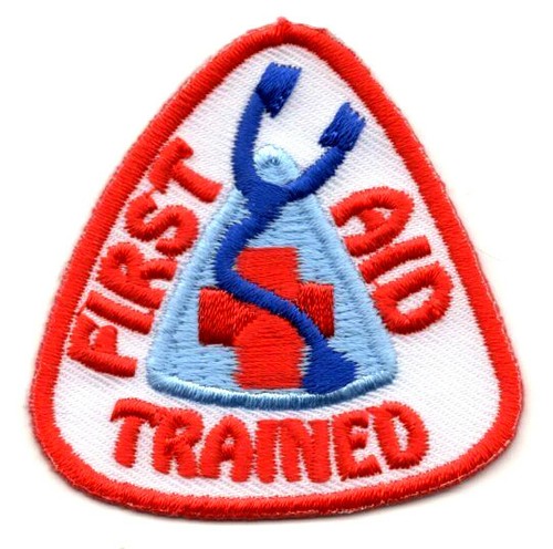 FIRST AID TRAINED Iron On Patch Medical Profession | eBay