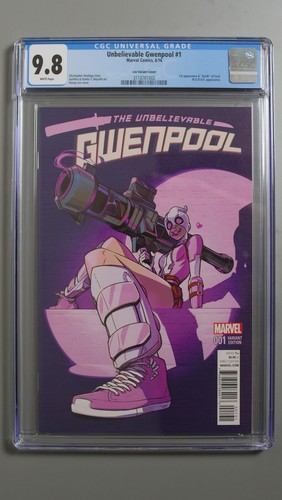 Unbelievable Gwenpool #1 - CGC 9.8 Lee Variant (1:50) 🔥 Marvel - 1st ...