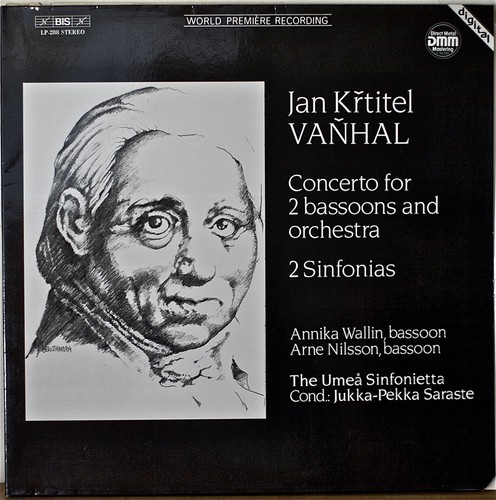 JAN KRTITEL VANHAL: Concerto for 2 Bassoons and Orchestra+M1985LP IMP ...