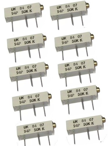 10pcs Allen Bradley Potentiometer - 50K Ohm , 20 Turn, Multiturn 50k ...