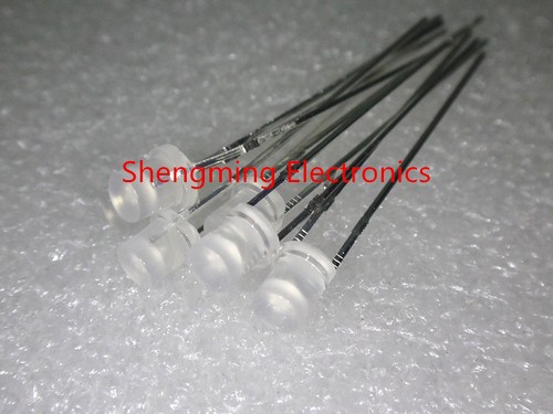 100pcs 3mm Flat top Blue Wide Angle emitting Led diode Diffused Fog ...