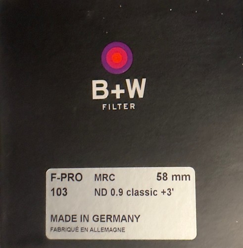 B+W 58mm 103 F-PRO MRC ND 0.9 classic+3', 58mm | eBay Australia