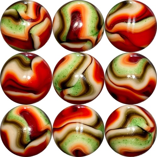 LARGE .720+" JABO "JOKER 1" MARBLE, outstanding example. Mint no flaws ...
