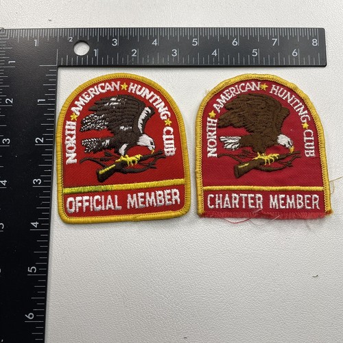 2 Hunting Club Patches (1 Has Bottom Missing) 1 “Official” + 1 “Charter ...