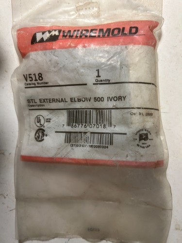 WMDV518 V518 2-1/8 EXTERNAL ELBOW WIREMOLD | eBay