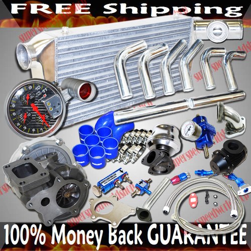 T3/T4 Turbo+Intercooler+Piping Kit Combo for 04 05 06 07 Mazda RX-8 RX8 ...