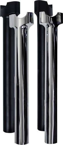 Wild 1 Chrome Wild One 1 Chubby Straight Risers 12" Harley Club Style ...
