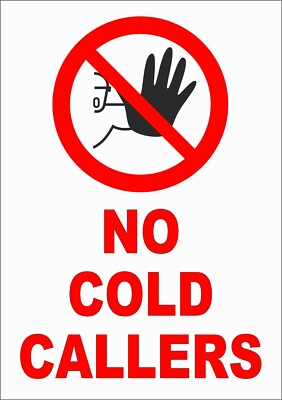 No Cold Callers Sticker for sale | eBay